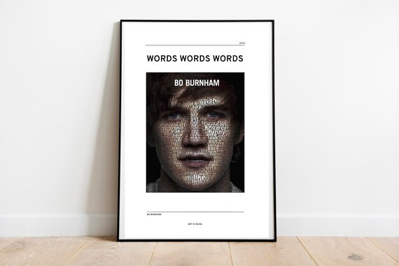 Bo Burnham Words Words Words Art Print Bo Burnham Poster - Etsy Australia