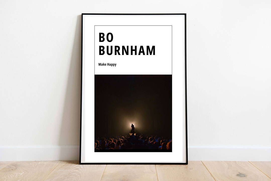Bo Burnham Inspired Art Print | Bo Burnham - Make Happy Poster | Bo ...