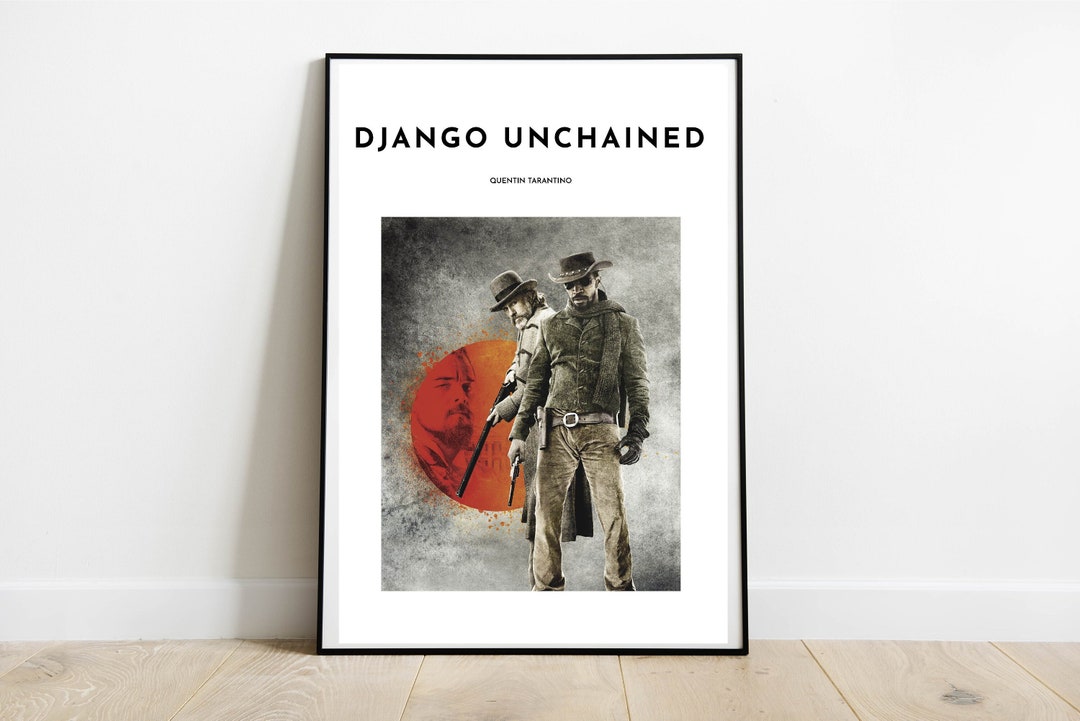 Django Unchained Inspired Art Print | Quentin Tarantino Poster | Tarantino Art - Etsy