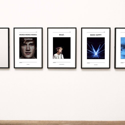 Bo Burnham Poster Set SET OF 4 Bo Burnham Art Print Make - Etsy