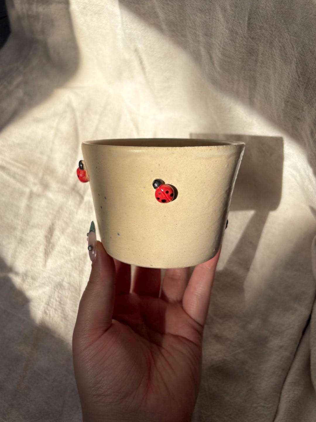 Ceramic Ladybug Planter Handmade Pottery - Etsy