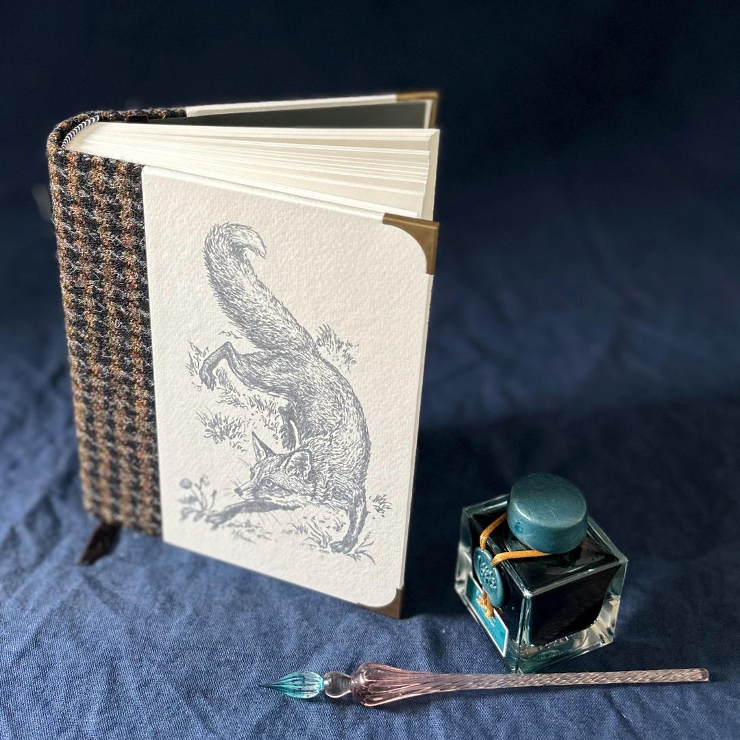 Genuine Harris Tweed Blank A5 400 Pages Hardcover Nature Wildlife ...