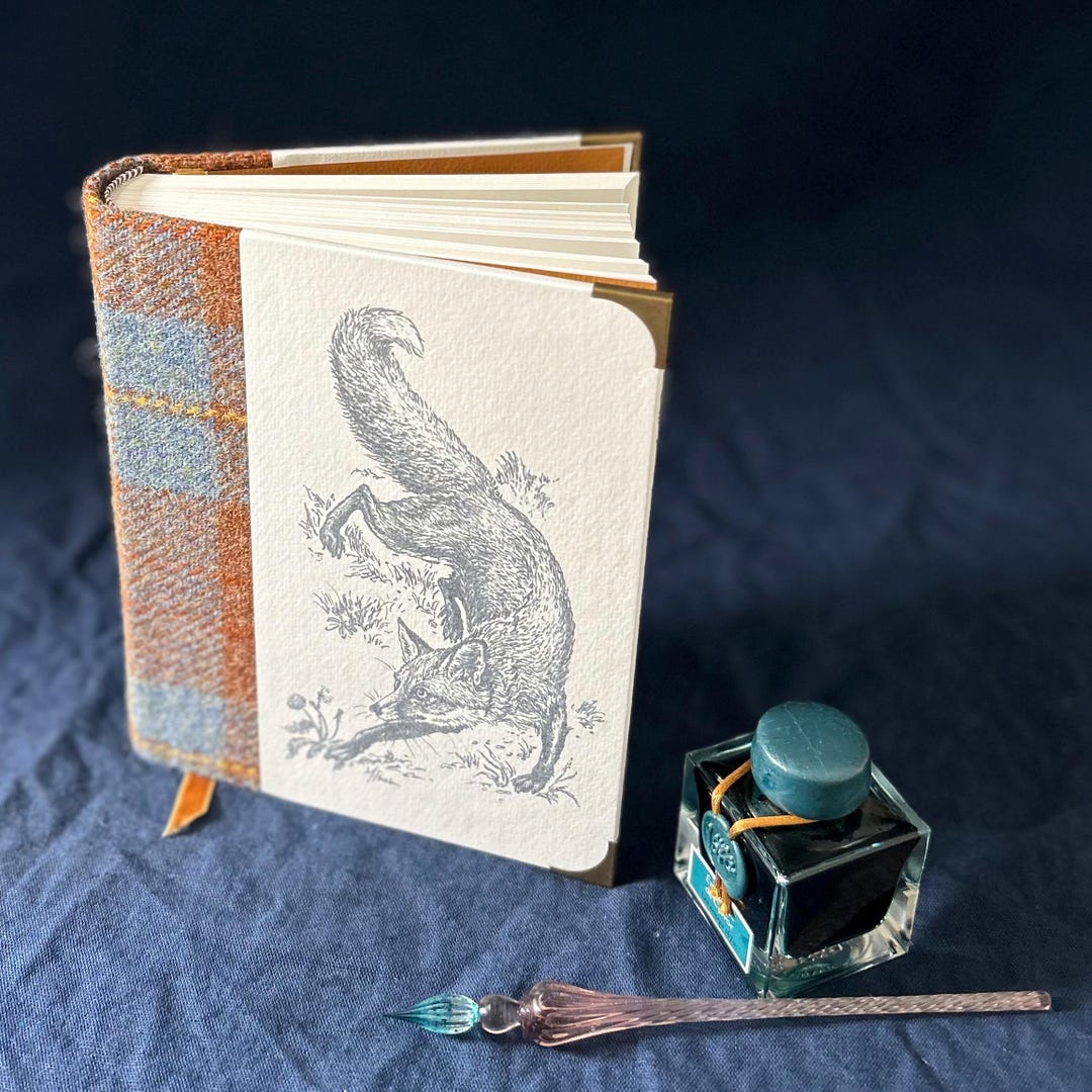 Genuine Harris Tweed Blank A5 400 Pages Hardcover Nature Wildlife ...