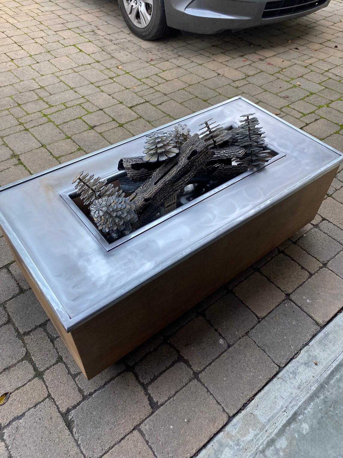 Steel Pine Cone x-large for Firepit/fireplace - Etsy