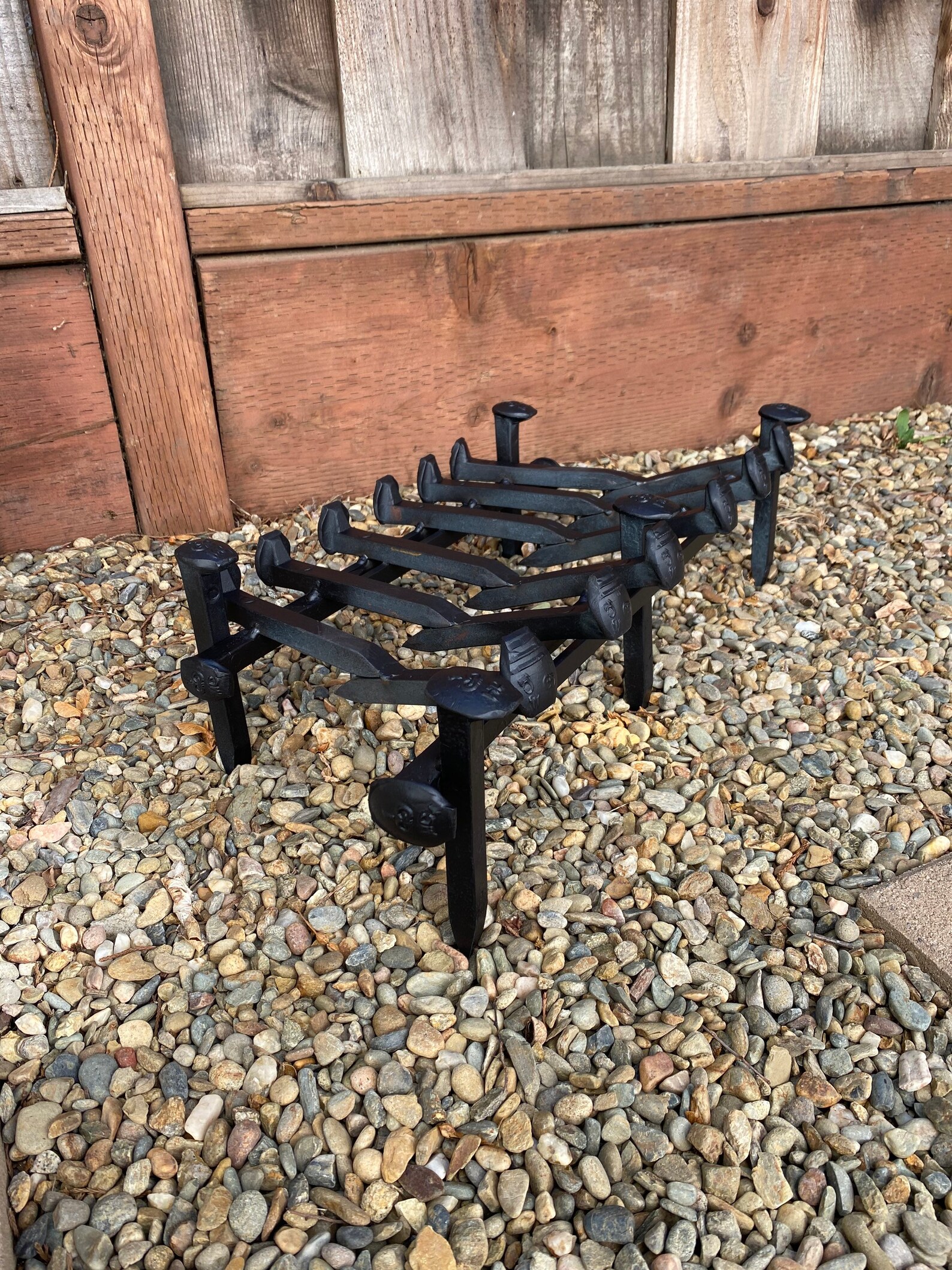 18 23 the Stump Railroad Spike Fireplace Grate - Etsy