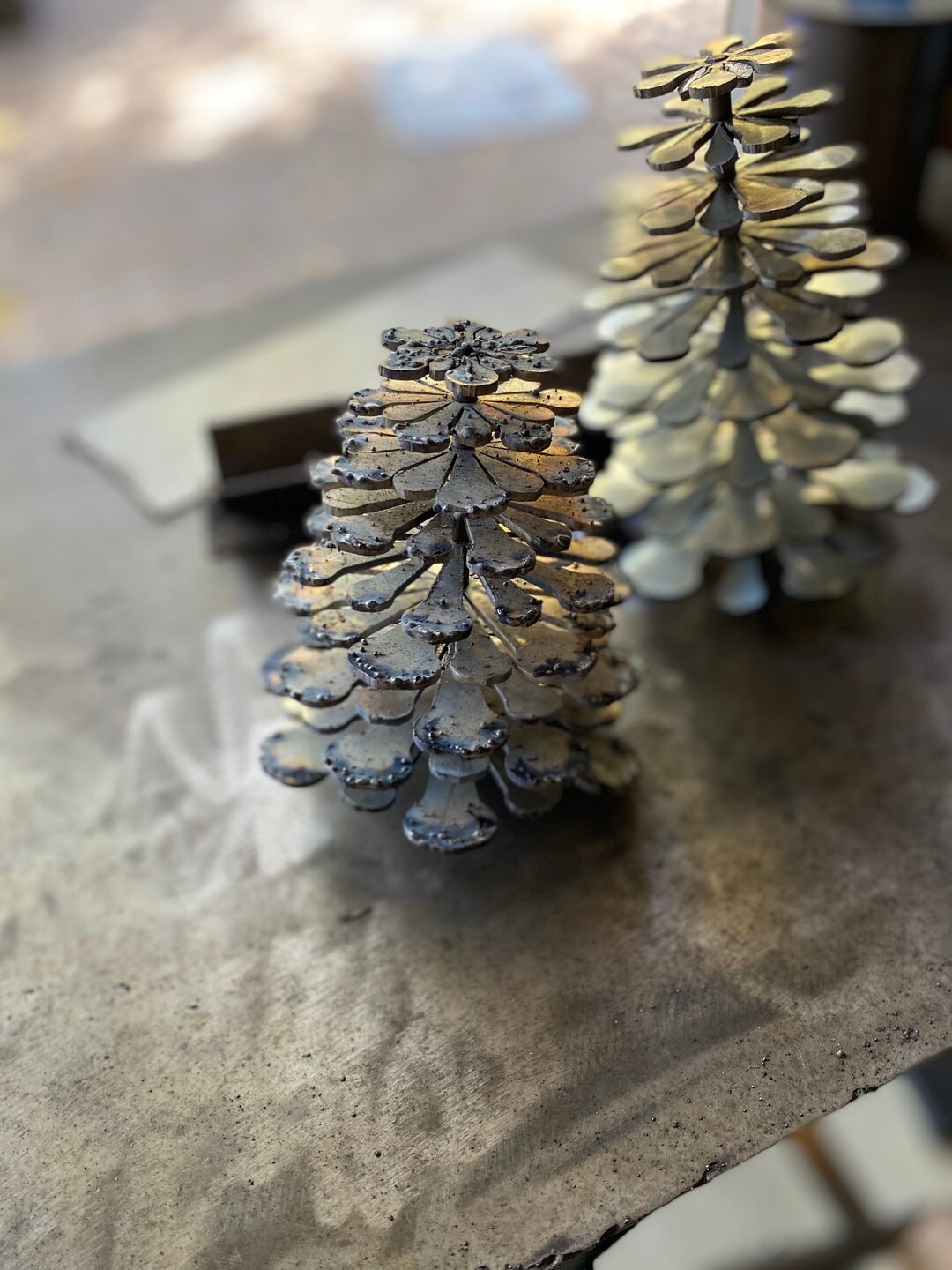 Steel Pine Cone large for Firepit/fireplace - Etsy