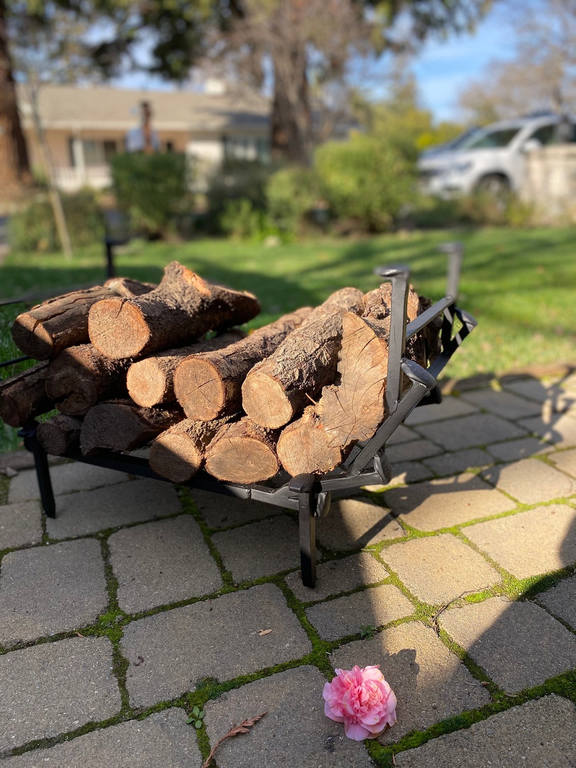Railroad Spike Log Holder - Etsy