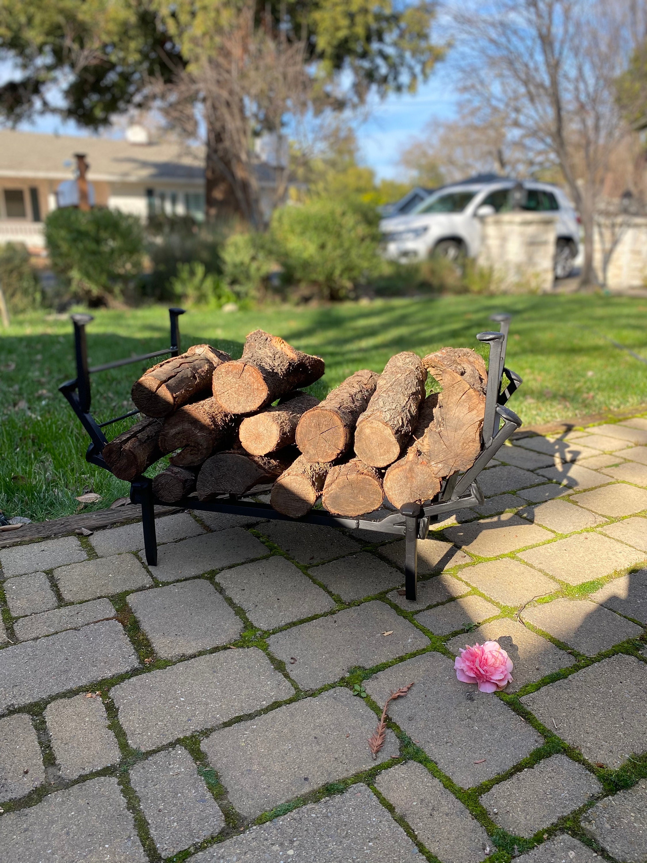 Railroad Spike Log Holder - Etsy