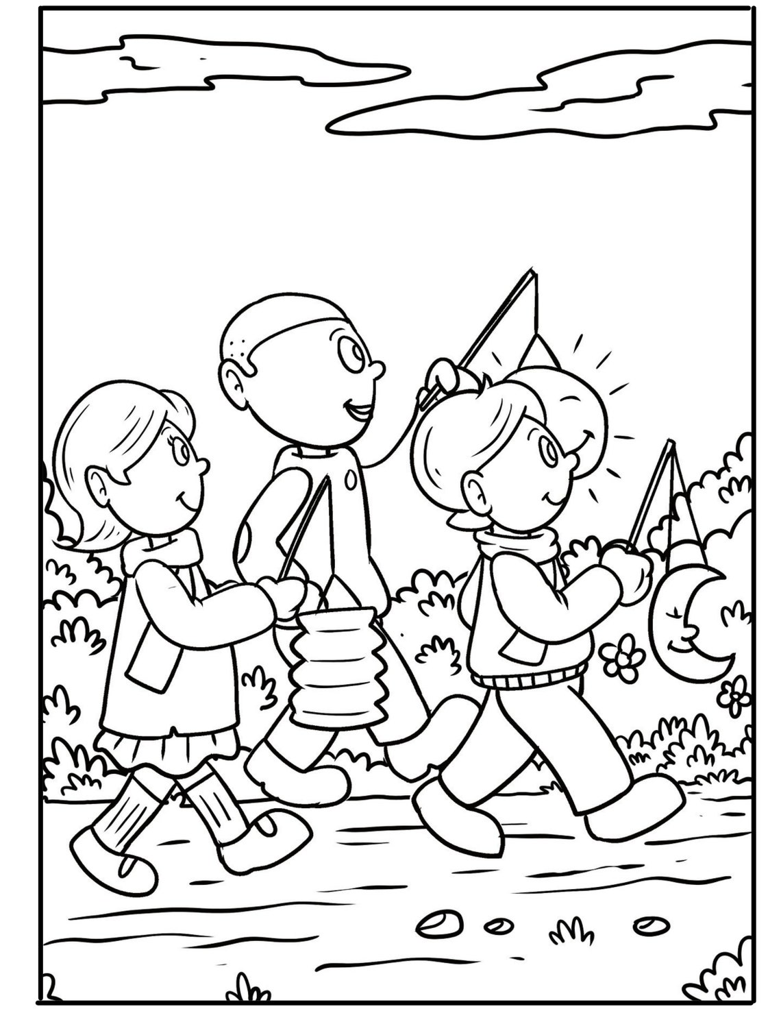 Happy Time Coloring Pages - Etsy