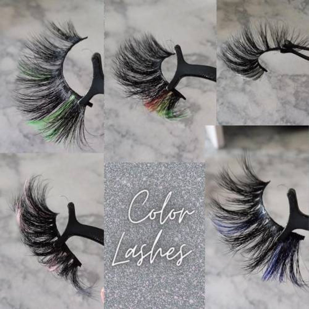 Colors That Look Good Color Lashes Vibrant Color Look Colorful Lashes ...