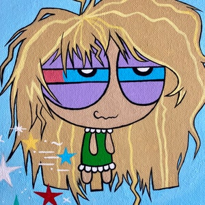 Sleepy/ Stoned Powerpuffgirl Acrylic Painting - Etsy