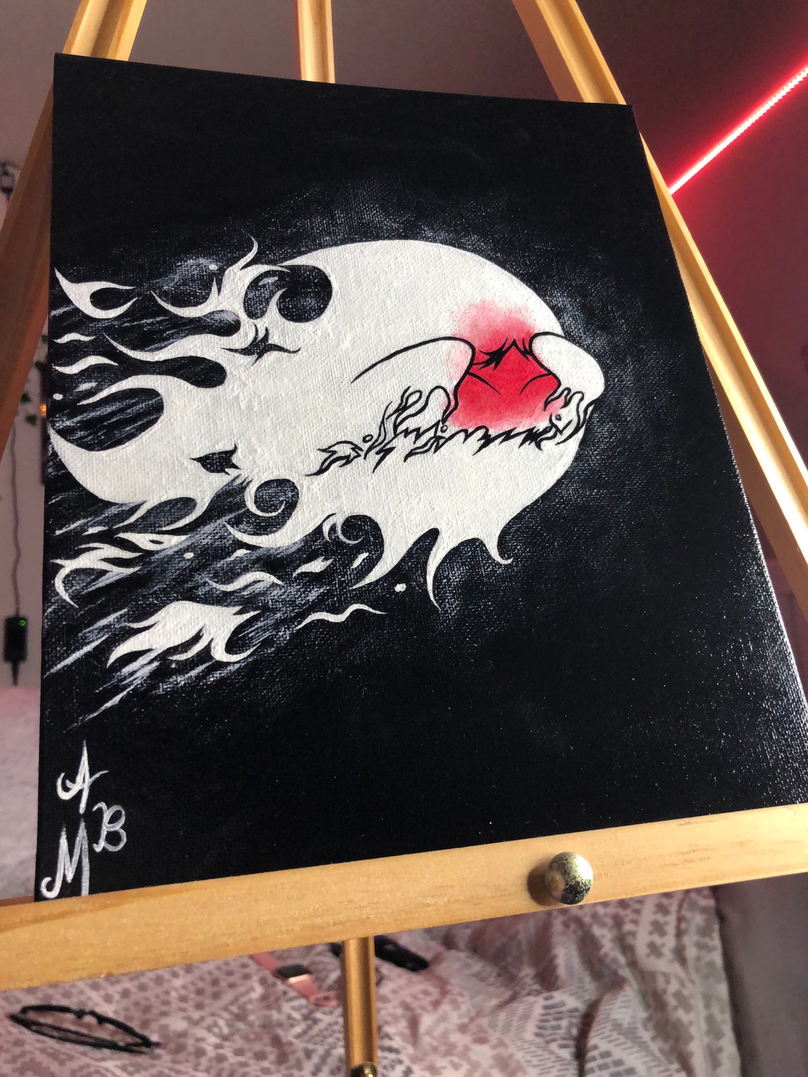 Shy Boo FA 8x10 Acrylic Painting - Etsy