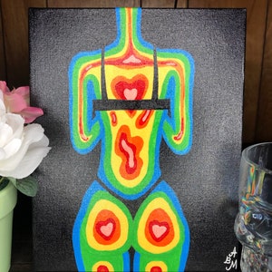 Thermal Body 8x10 Canvas Painting - Etsy
