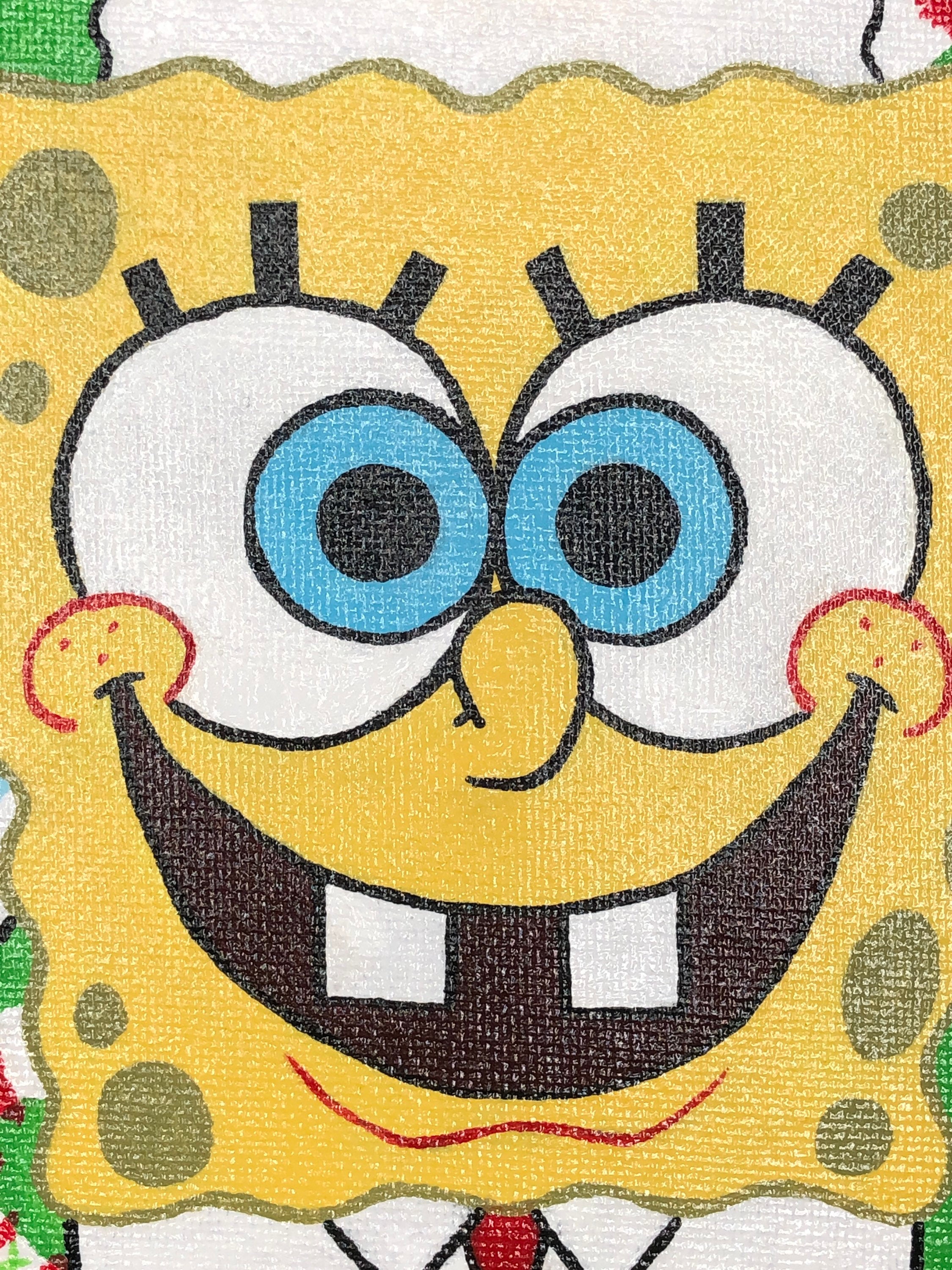 Spongebob Christmas Canvas Painting - Etsy