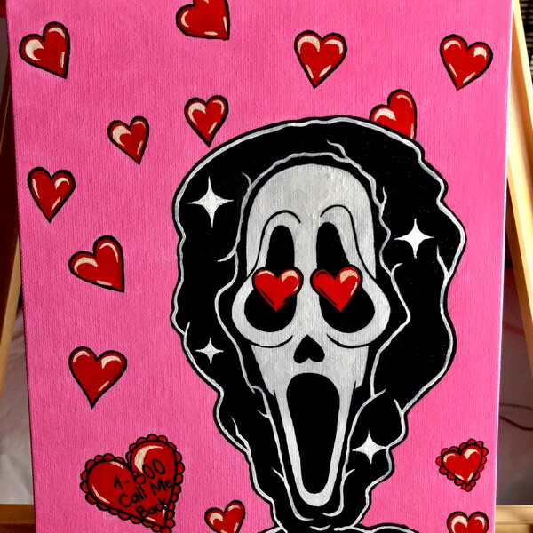 Horror Acrylic Painting - Etsy