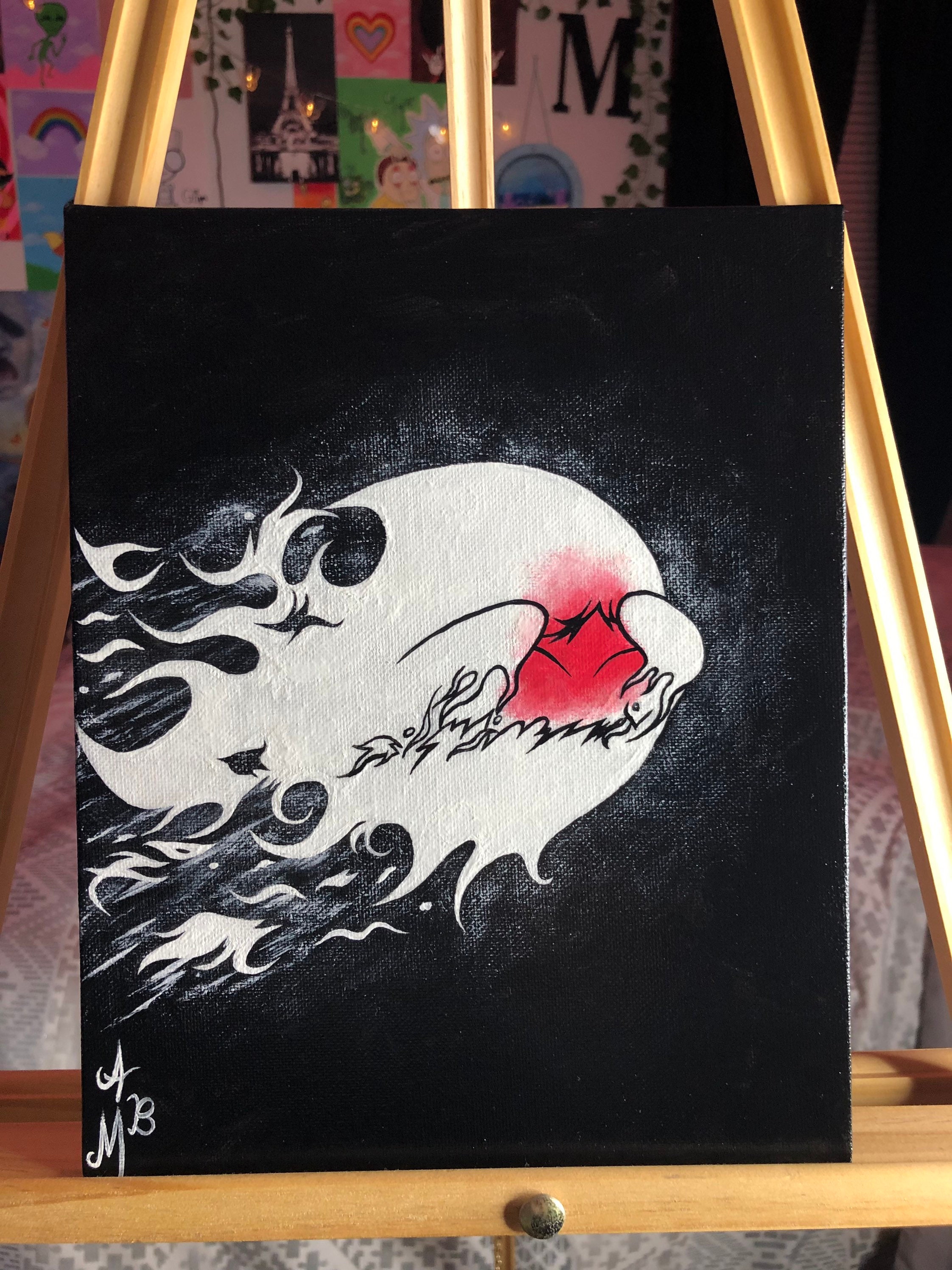 Shy Boo FA 8x10 Acrylic Painting - Etsy