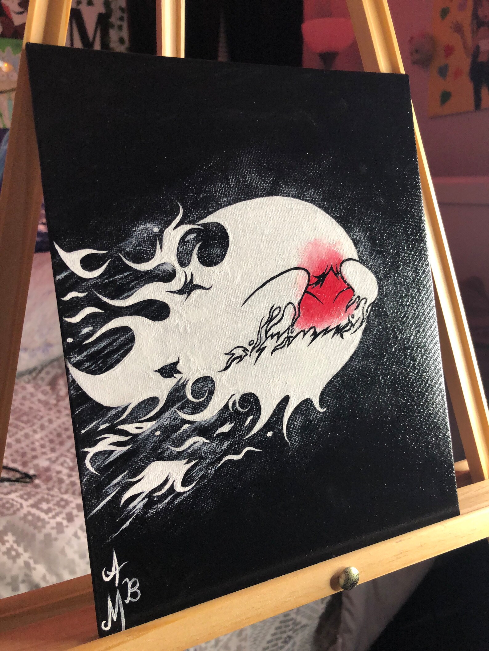 Shy Boo FA 8x10 Acrylic Painting - Etsy