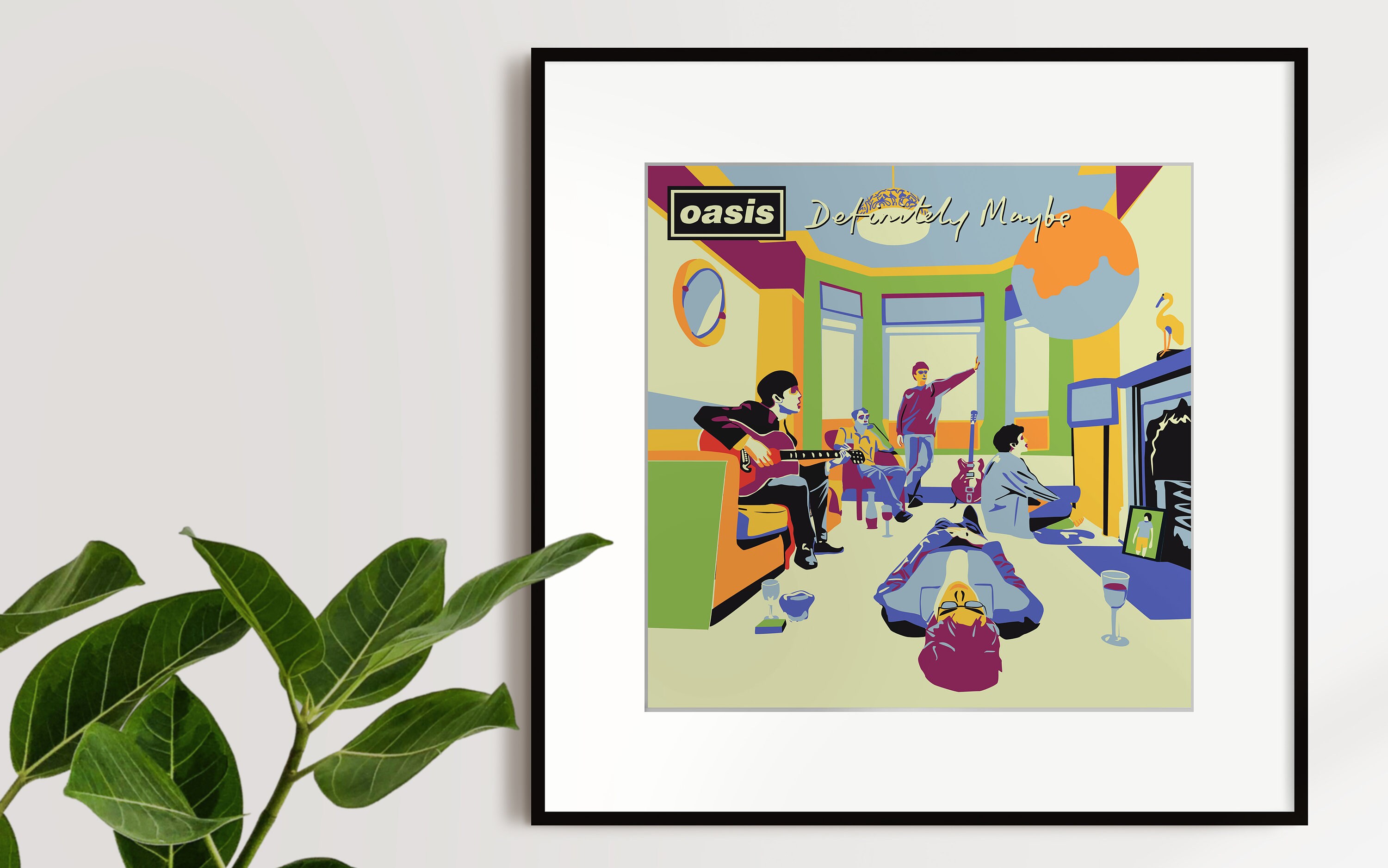 Oasis, Definitely Maybe Music Poster, Album Cover