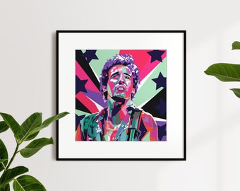 Bruce Springsteen Vector - Etsy