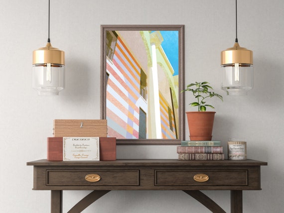 Minimalist Italian Building Arch & Pillar Vector Art - Etsy