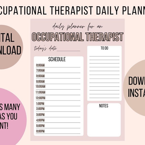 Occupational Therapy Worksheets - Etsy