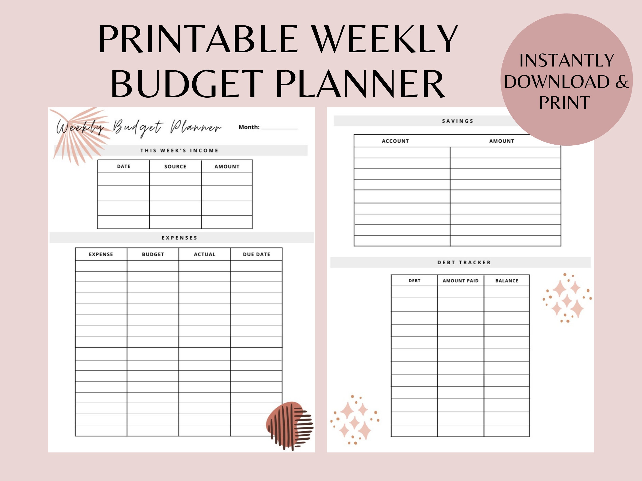 Financial Planner Sheet