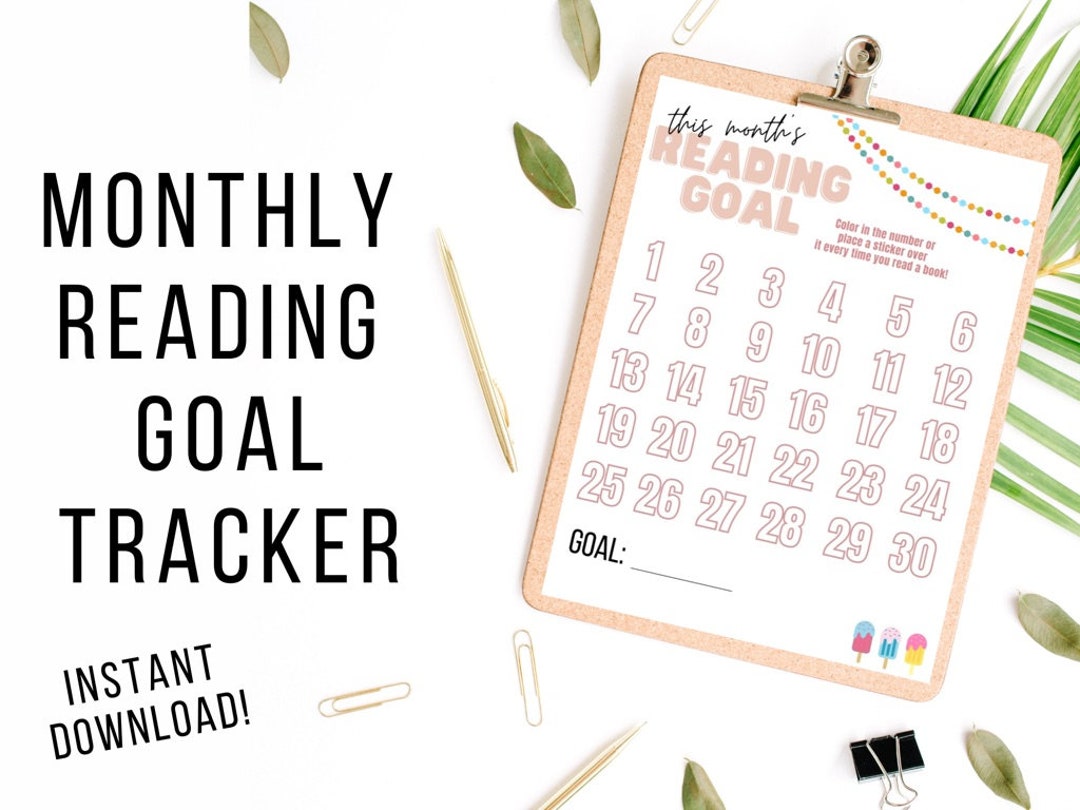Reading Reward Chart Kids Reading Log Reading Goal Tracker - Etsy Canada