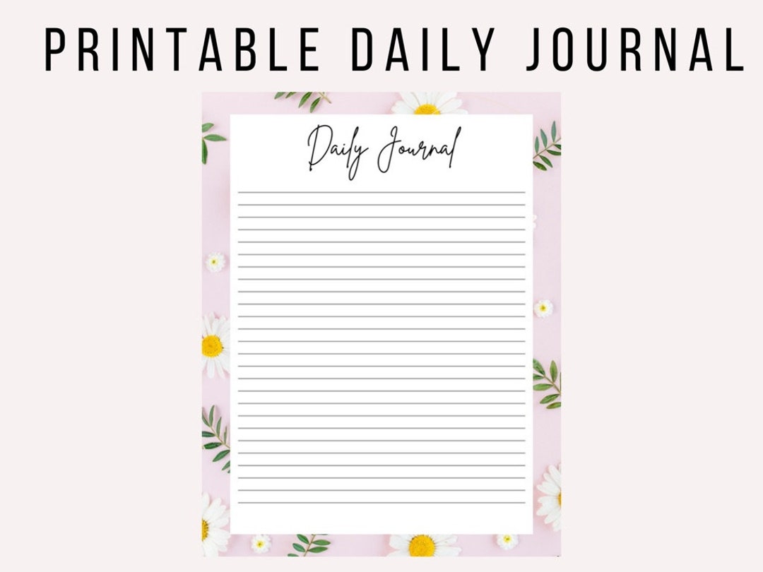 Daily Journal Daily Journal Printable Prayer Journal - Etsy