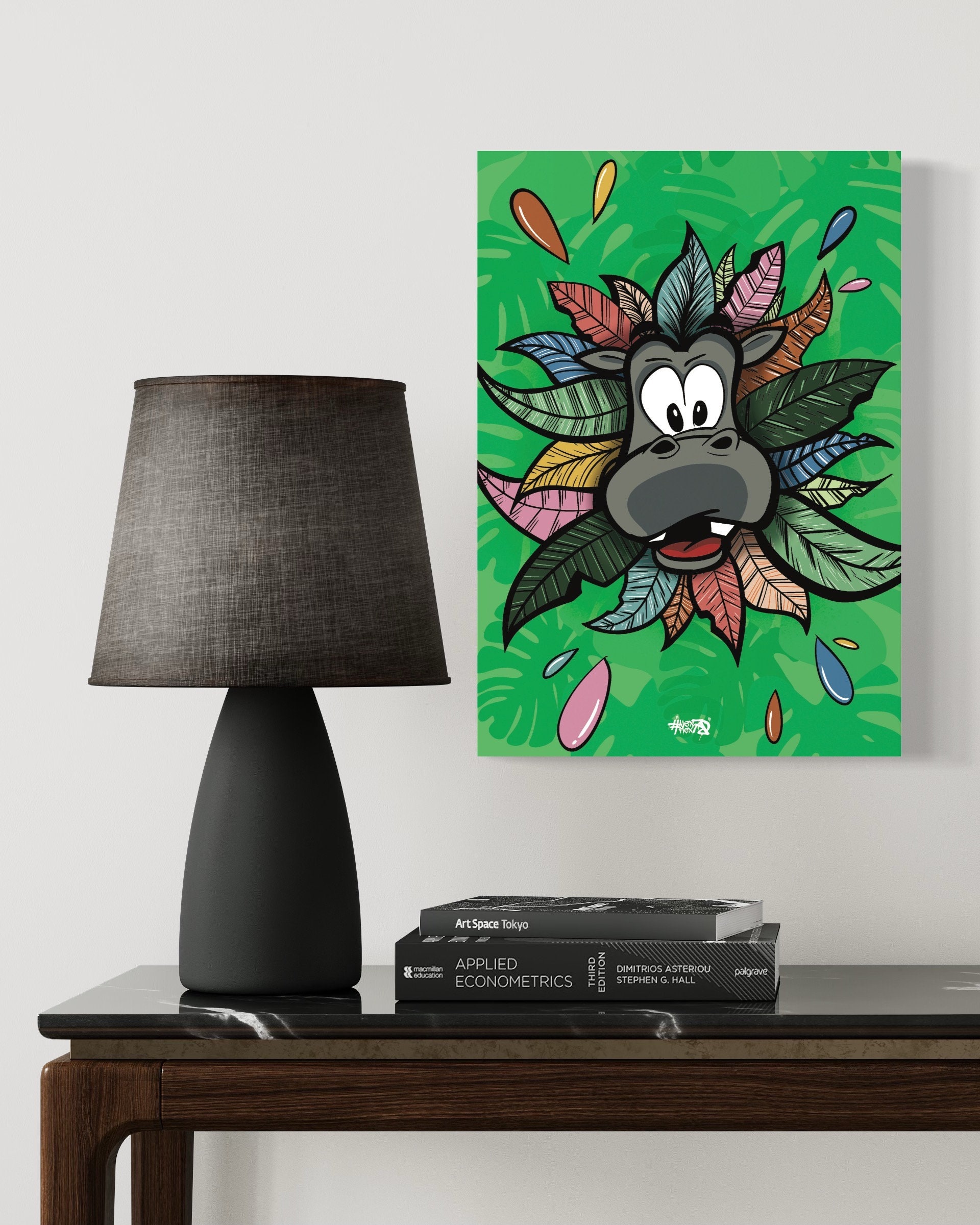 Cartoon Hippopotamus Poster Children's Nature, Children's Wall ...