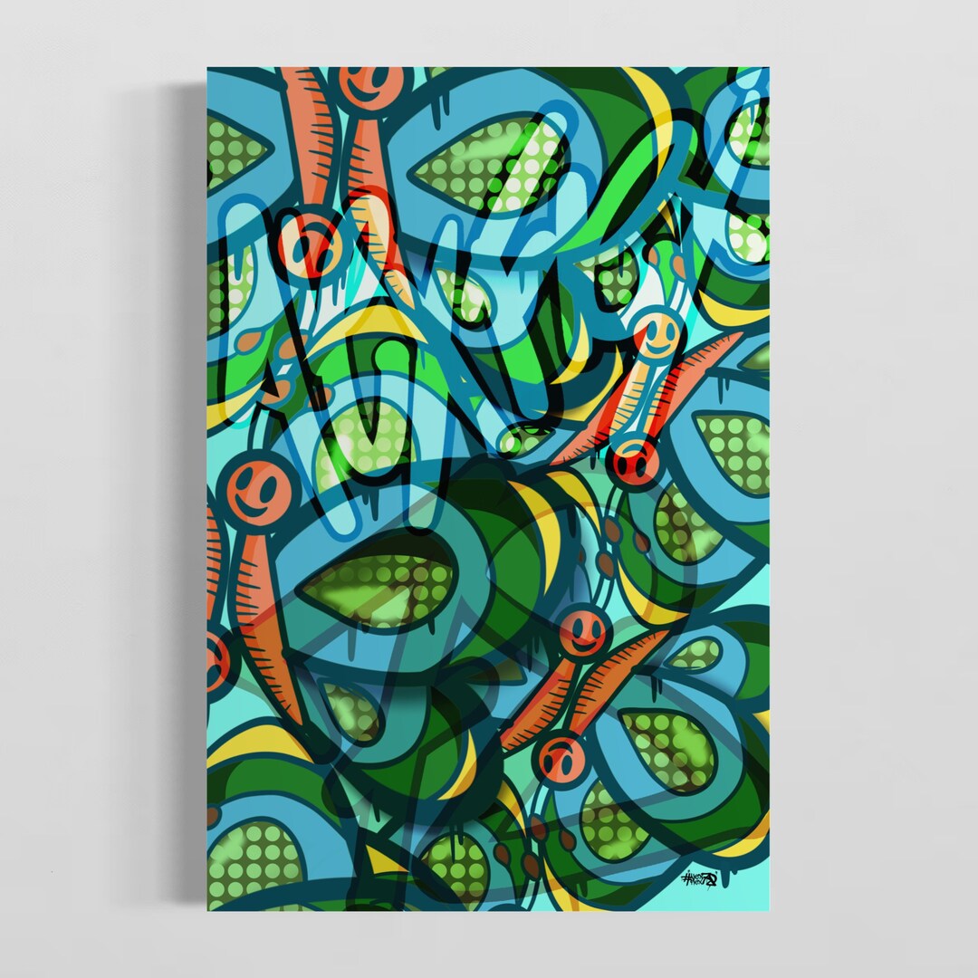 Ephemeral Butterflies Street Art Poster Urban Elegance and Creative ...