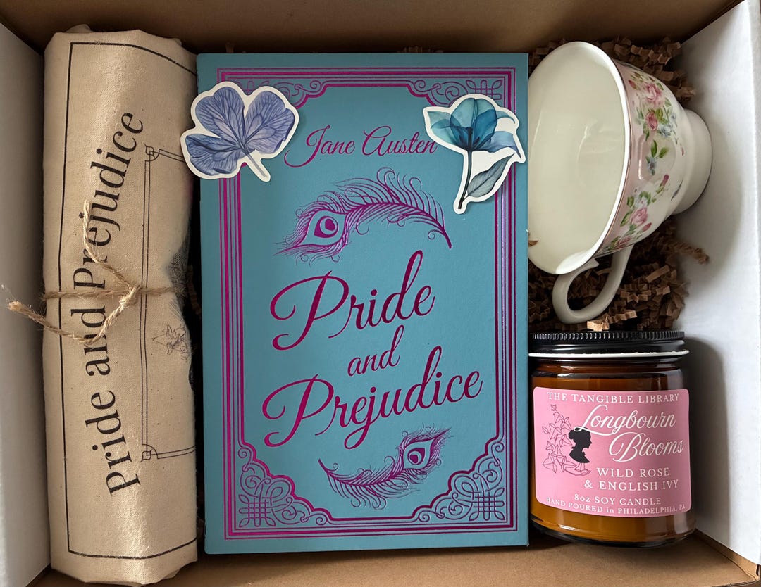 Pride and Prejudice Gift Box: Jane Austen Book Lover Set - Etsy