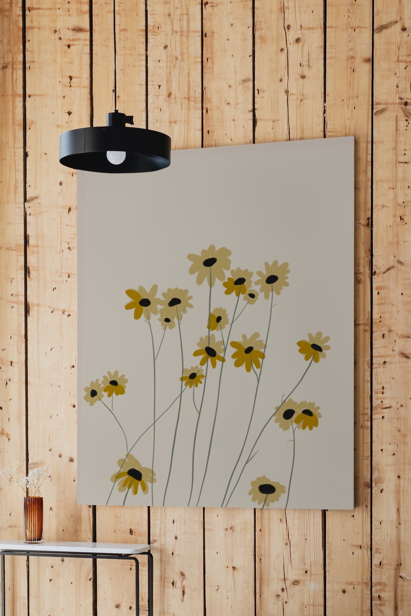Daisy Print Wildflower Art Boho Flower Art Print Boho - Etsy
