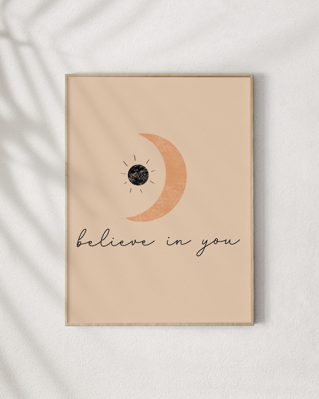 Believe in Yourself Wall Art, Believe in Yourself Sign, Self Love Wall ...