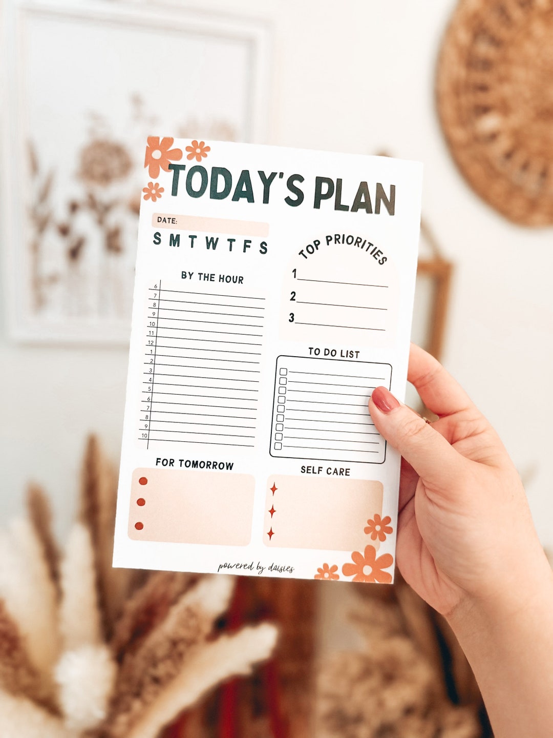 Daily Planner Notepad, to Do List Notepad, 50 Sheet Planner Notepad ...