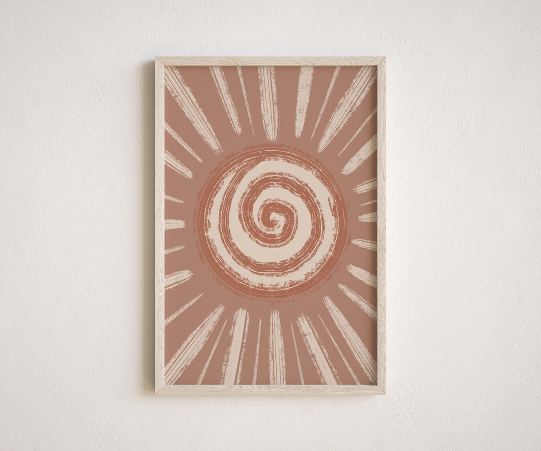 Boho Sun Wall Art, Boho Sun Print, Sun Wall Art, Boho Wall Prints ...