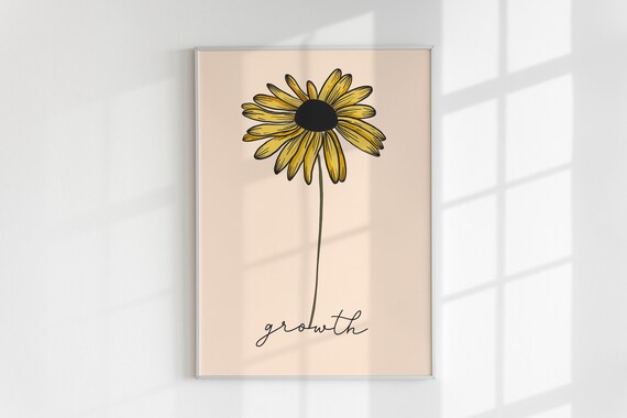 Growth Mindset Wall Art Positivity Wall Art Self Love | Etsy