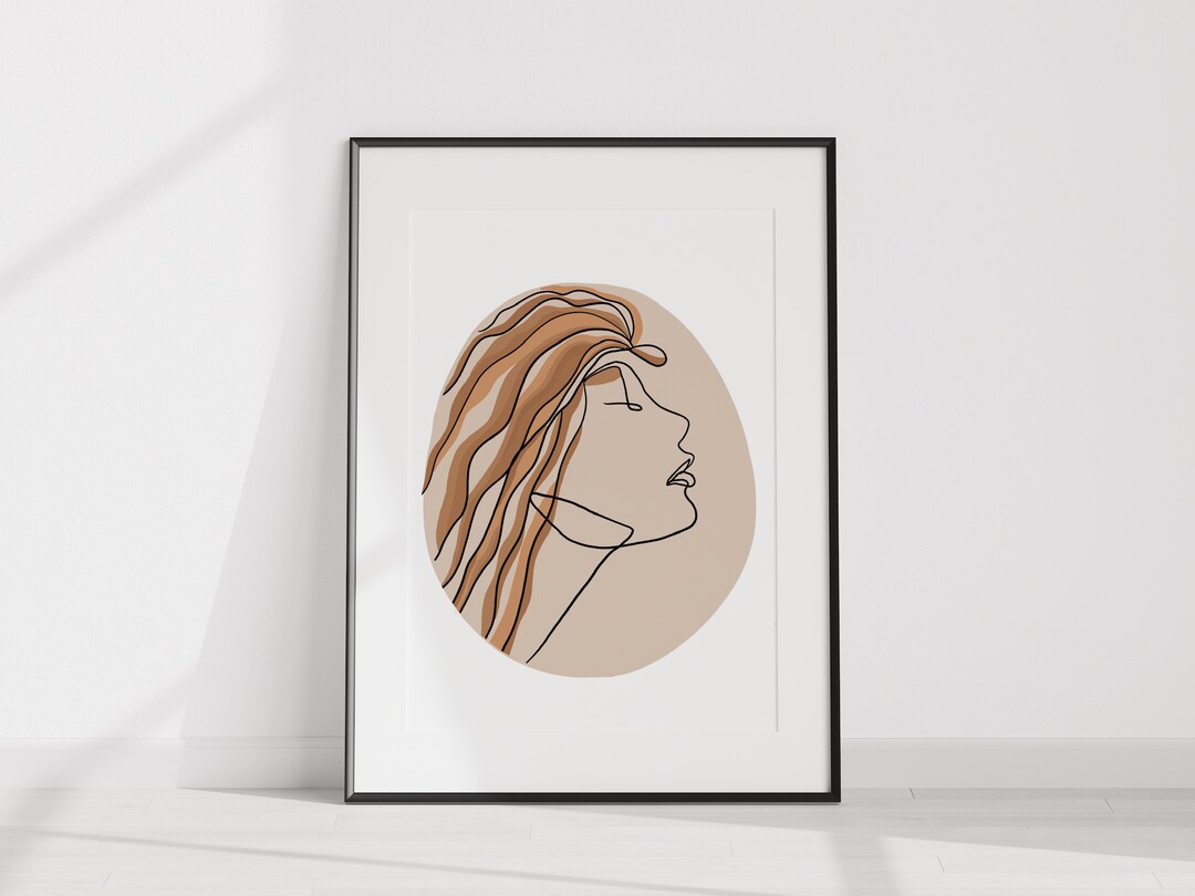 Minimal Woman Line, Line Art Woman Print, Female Poster, Minimalist ...