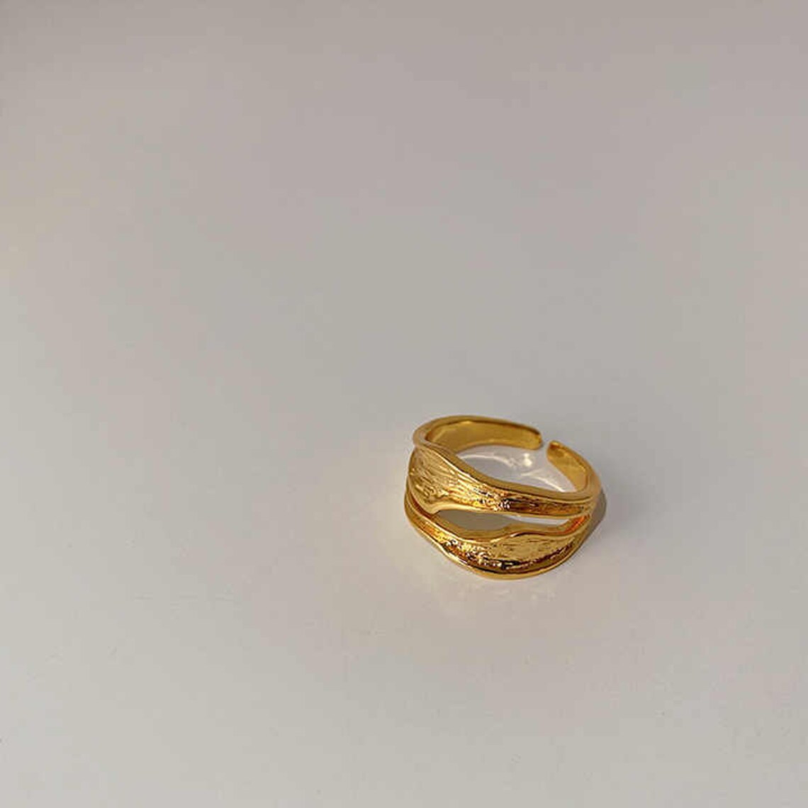 18k Gold Stacking Rings Set for Minimalist Look Gifts for - Etsy UK