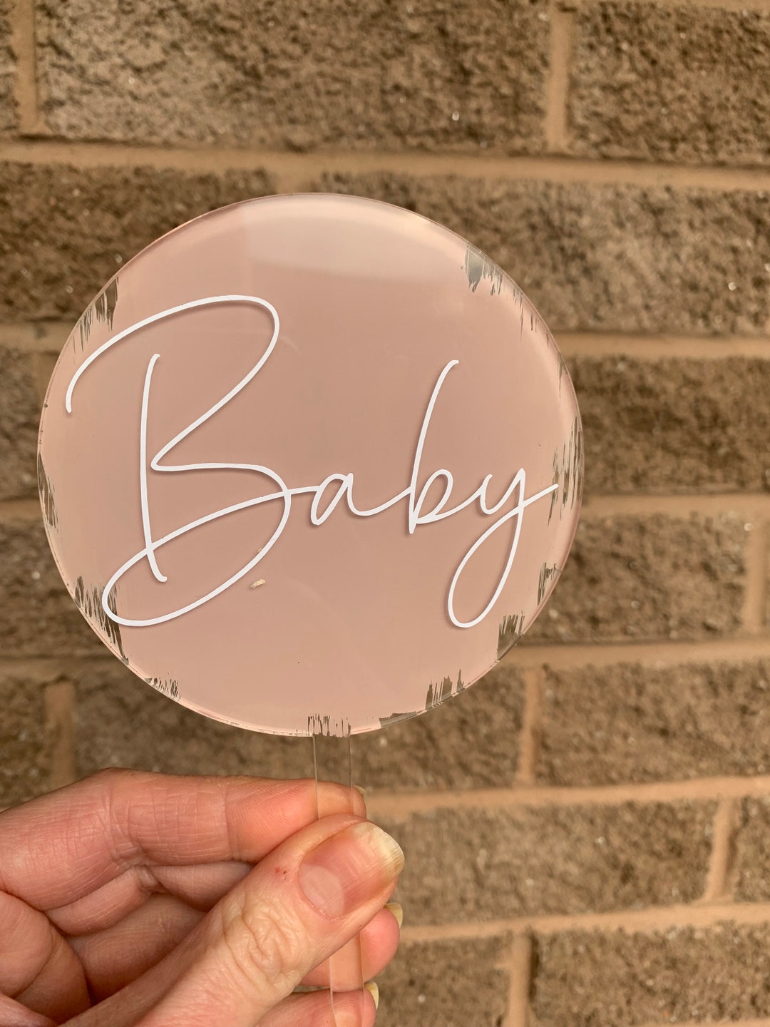 Cake Topper Baby Shower Neutral Personalised Cake Topper, Personalised ...
