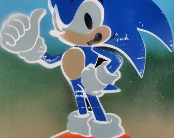 Sonic Stencil Face Paint - Etsy