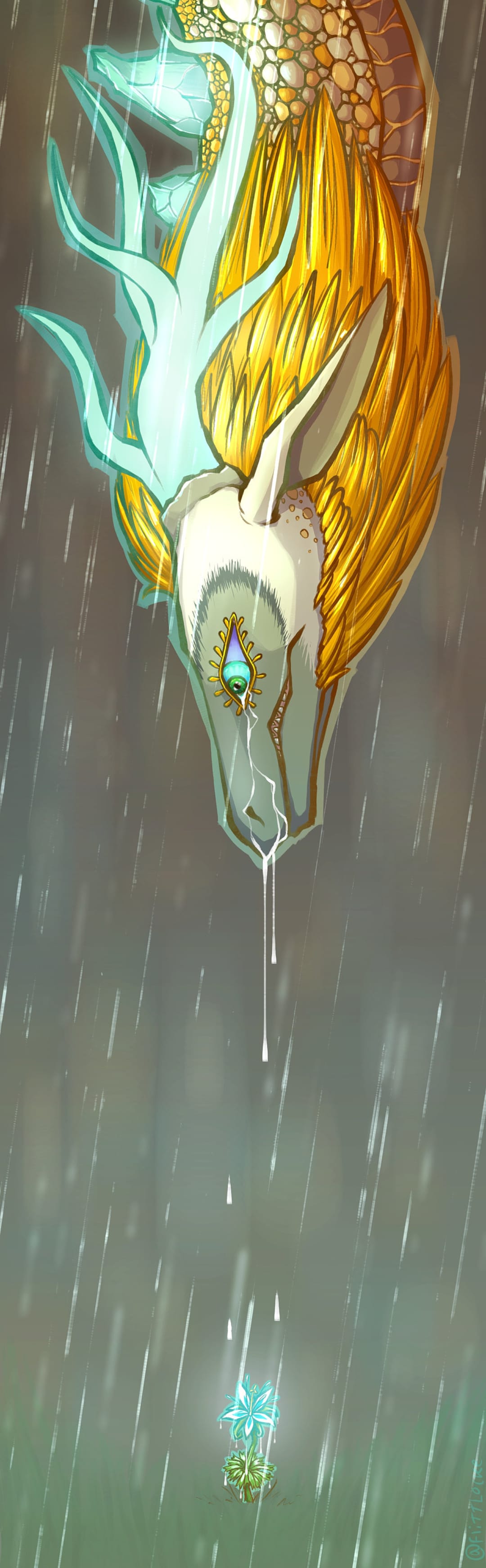 Tears of the Light Dragon Art Print - Etsy