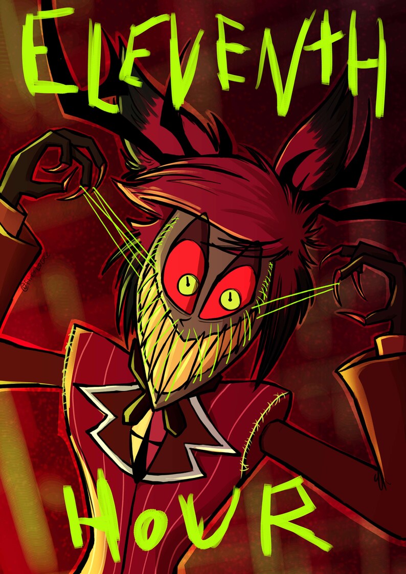 Eleventh Hour Art Print - Alastor Hazbin Hotel - Etsy