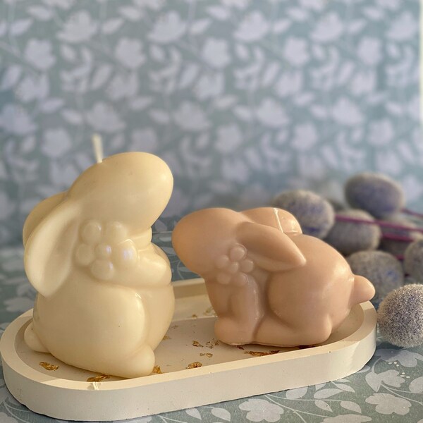 Bunny Candle - Etsy