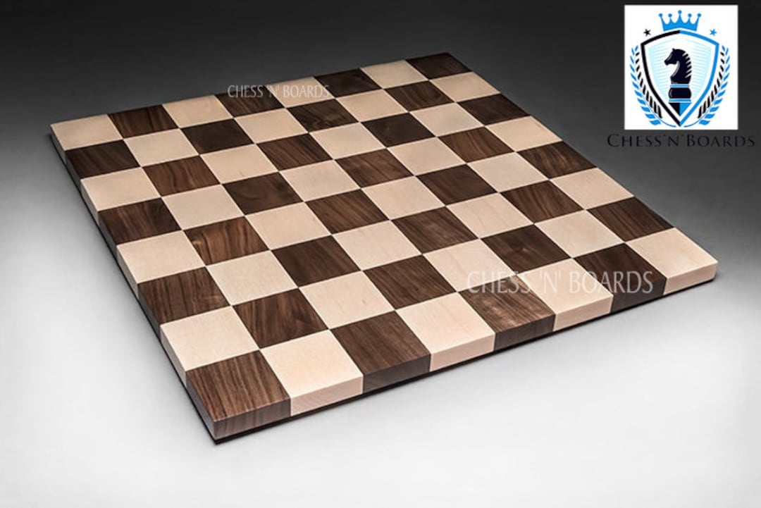 Handmade Maple & Walnut Chess Board: Modern Minimalist Design - Etsy