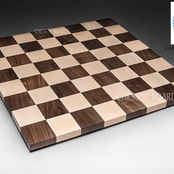 Wood Borderless Chess Board - Etsy