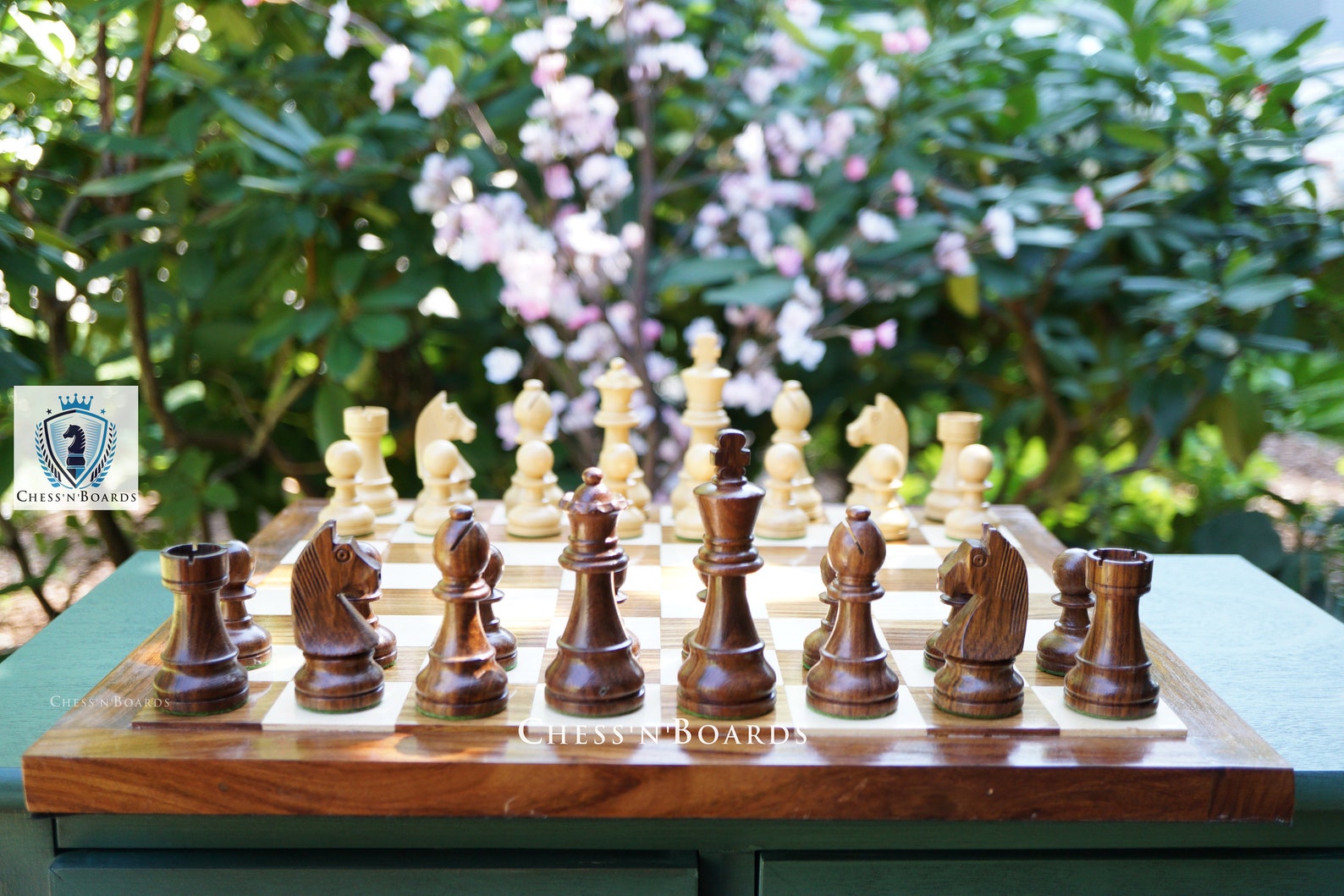 German Knight Tournament Chess Set With Sheesham and Maplewood - Etsy