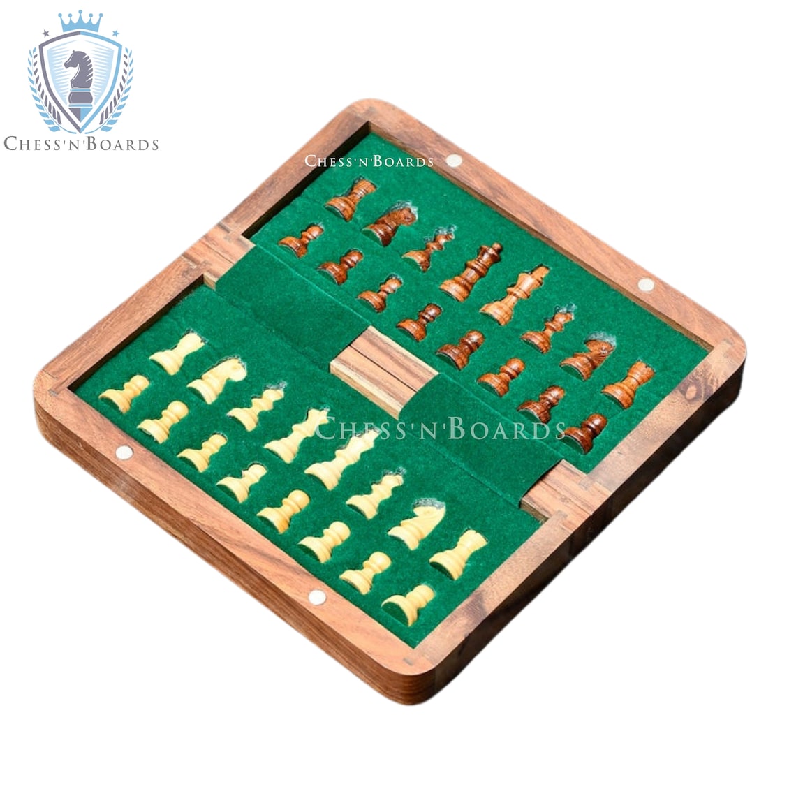 Magnetic Chess Set Travel Series Folding Handmade Sheesham & | Etsy