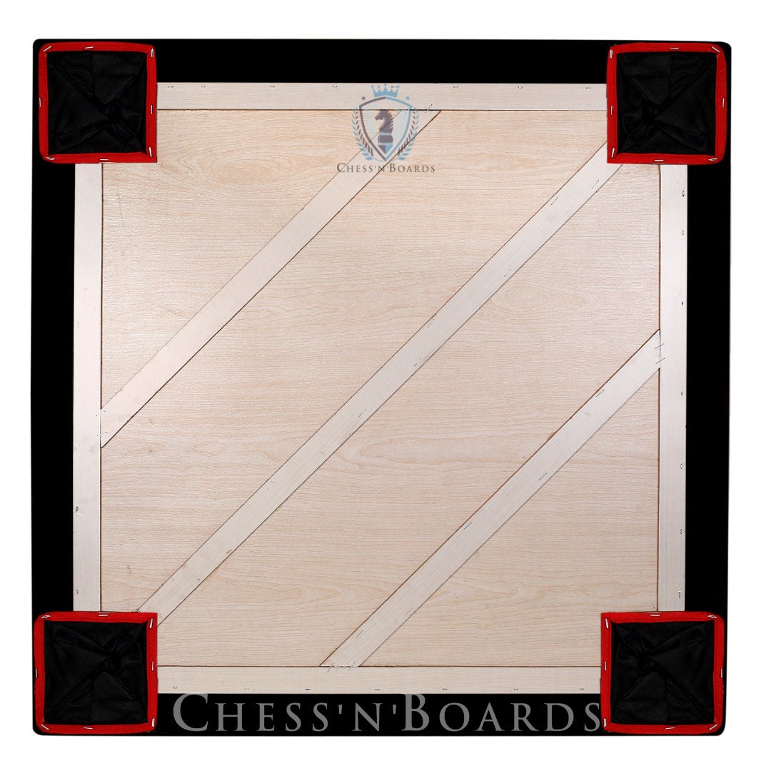 Full Size Carrom Board Game Set: With Coins, Striker & Powder - Etsy