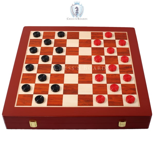 Wooden Checkers - Etsy