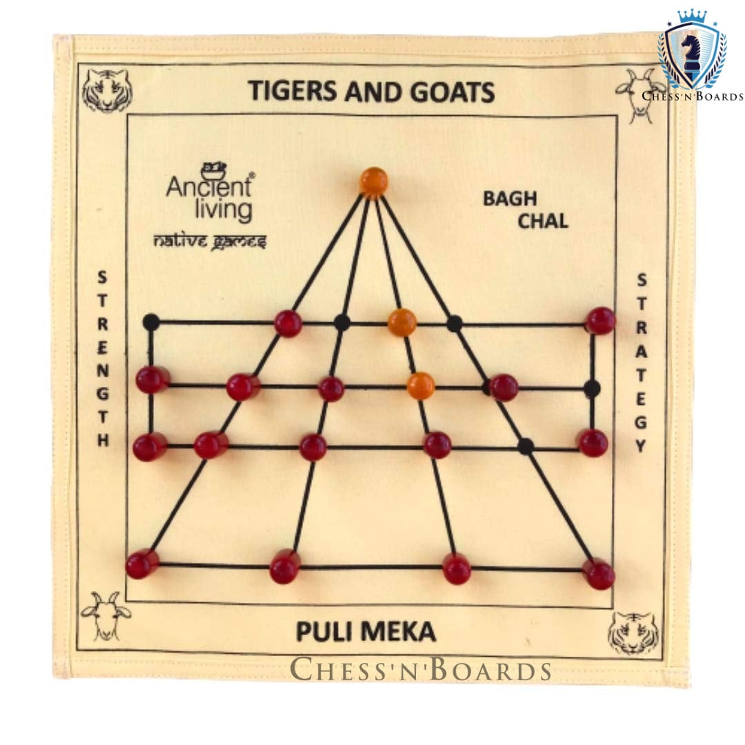 Puli Meka / Bagh Chaal / Goats & Tigers / Aadu Puli Aattam Board Game ...